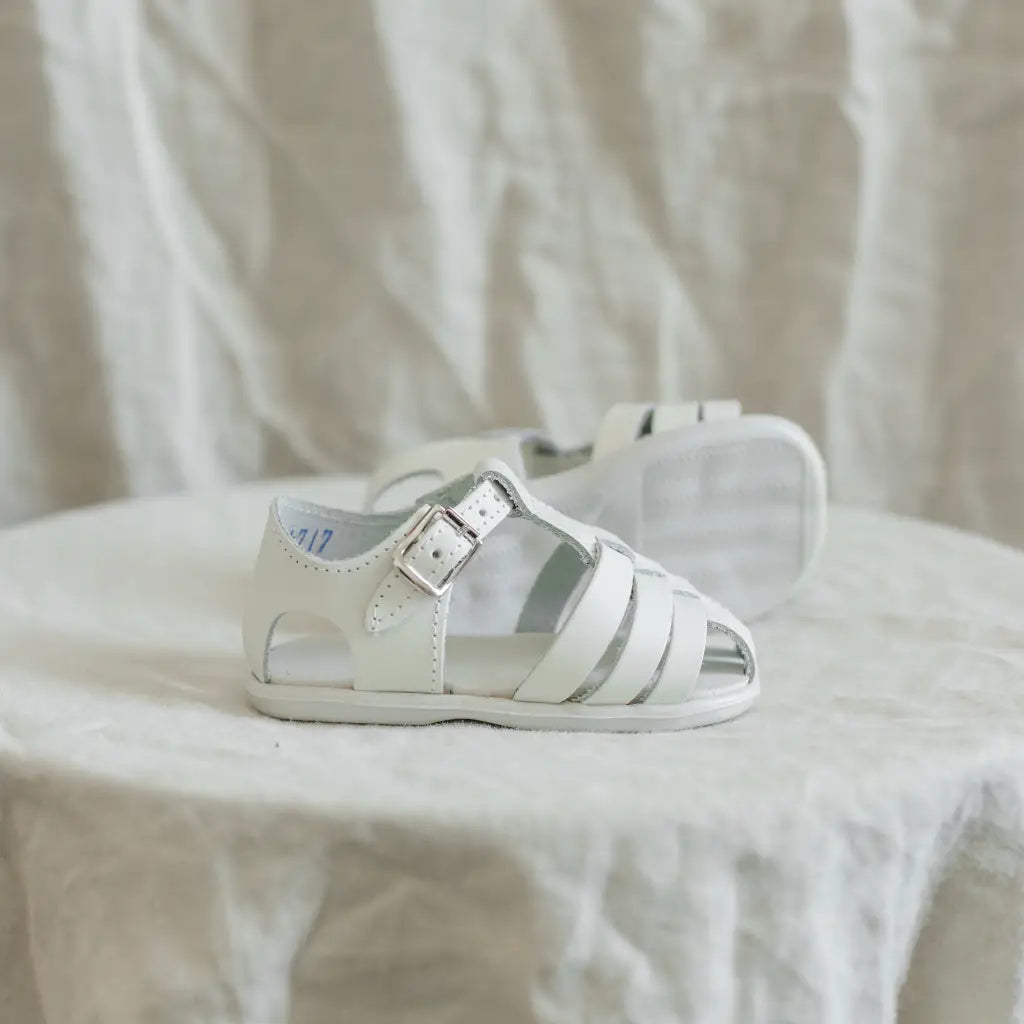 Addie Sandal - White – Zimmerman Shoes