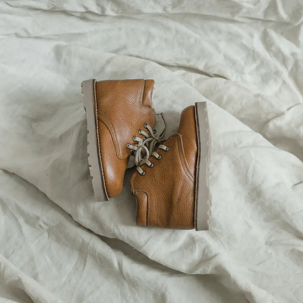 Cognac High Top Boot - Sizes 5-12 – Zimmerman Shoes
