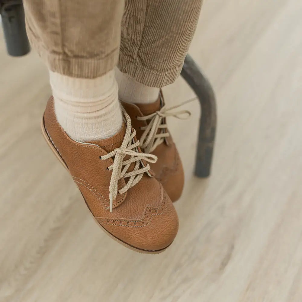 Brown Wing Tip Oxford - Sizes 5-12 – Zimmerman Shoes